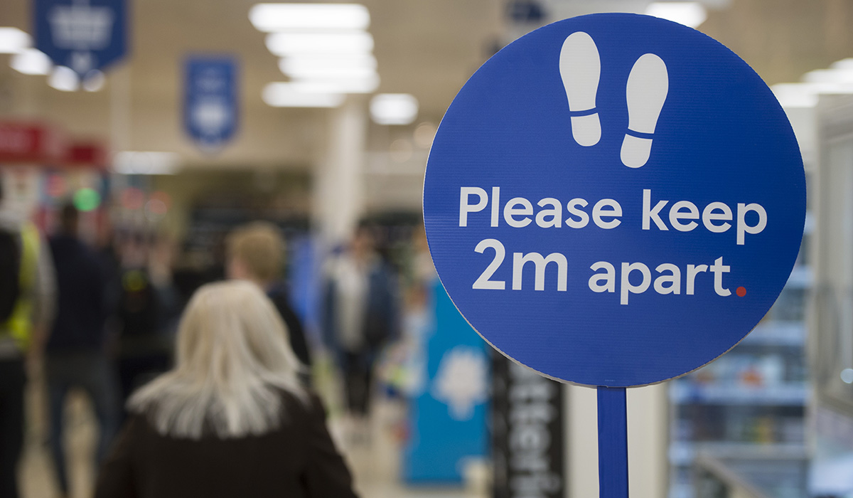 ‘Keeping you safe’: Tesco campaign urges shoppers to social distance