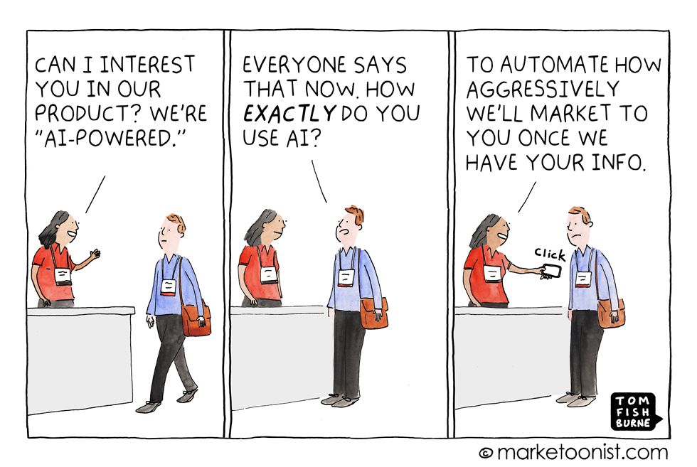 Marketoonist on AI washing